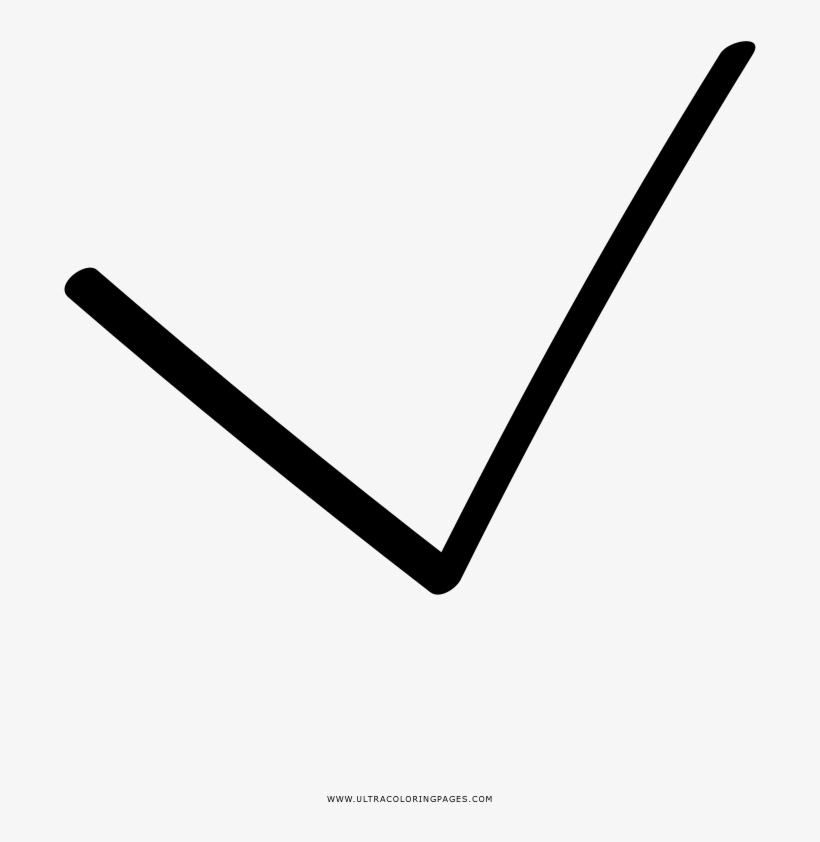 Check Mark Coloring Page - 1000x1000 PNG Download - PNGkit