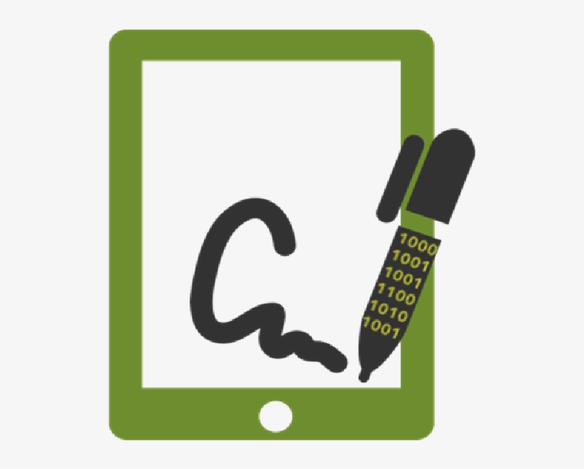 Features Of Proof Of Delivery - Electronic Digital Signature Icon ...