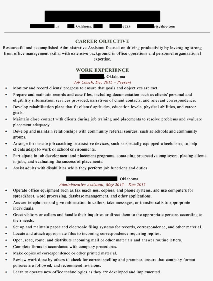 Resume Sample - 1000x1252 PNG Download - PNGkit