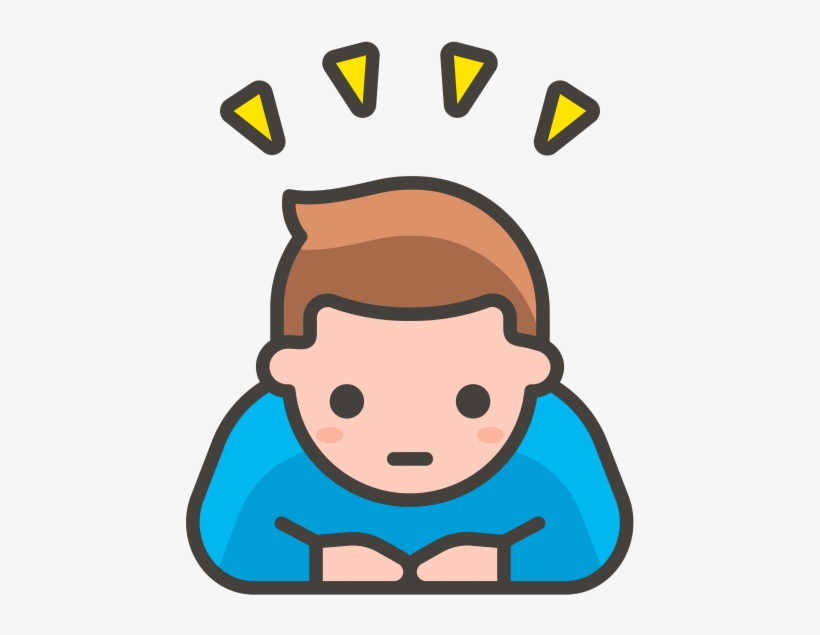 Man Bowing Emoji - Icon - 866x650 PNG Download - PNGkit