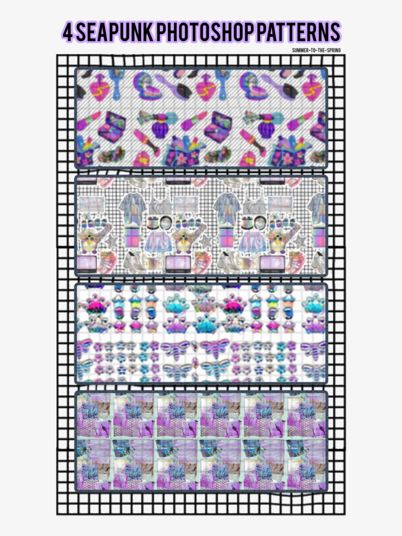 Seapunk Png - Seapunk Pattern - 711x1124 PNG Download - PNGkit