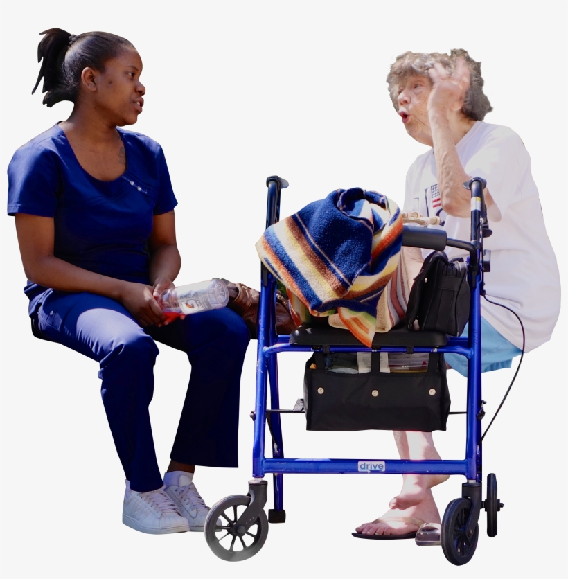 Elderly Entourage - Sitting - 2609x3262 PNG Download - PNGkit