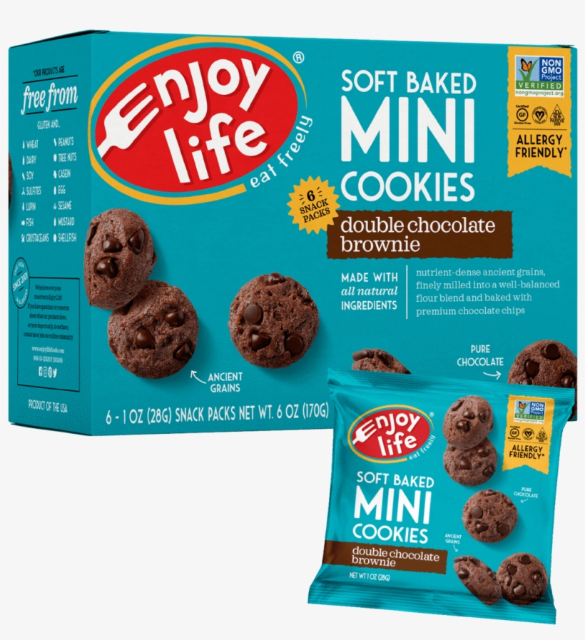 Soft Baked Mini Cookies - Enjoy Life Semi Sweet Chocolate Chunks ...