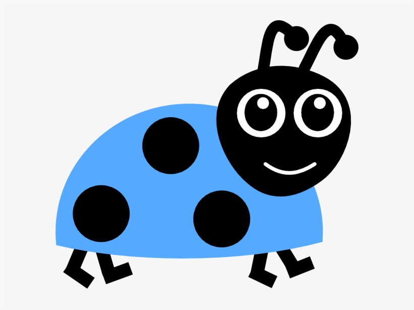 Blue Bug Cliparts - Ladybug Cartoon Purple - 600x534 PNG Download - PNGkit