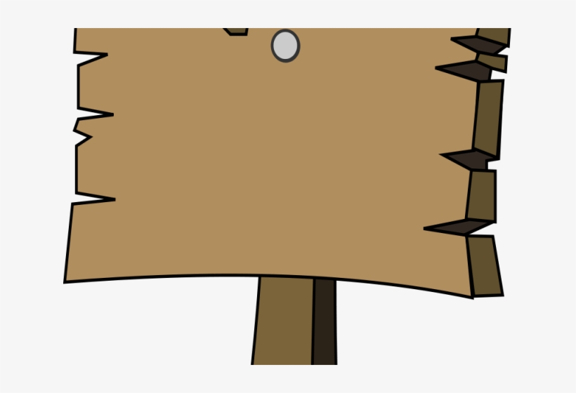Wood Clipart Blank Welcome Sign - Cartoon Sign Transparent Background ...