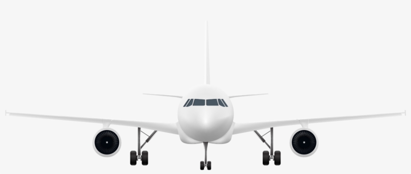 Airplane Front View Png - 1424x572 PNG Download - PNGkit