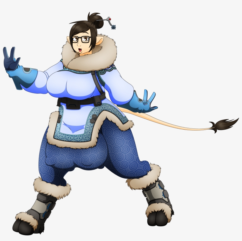 Download Transparent Cowgirl By Elek - Overwatch Mei Cow Tf - PNGkit