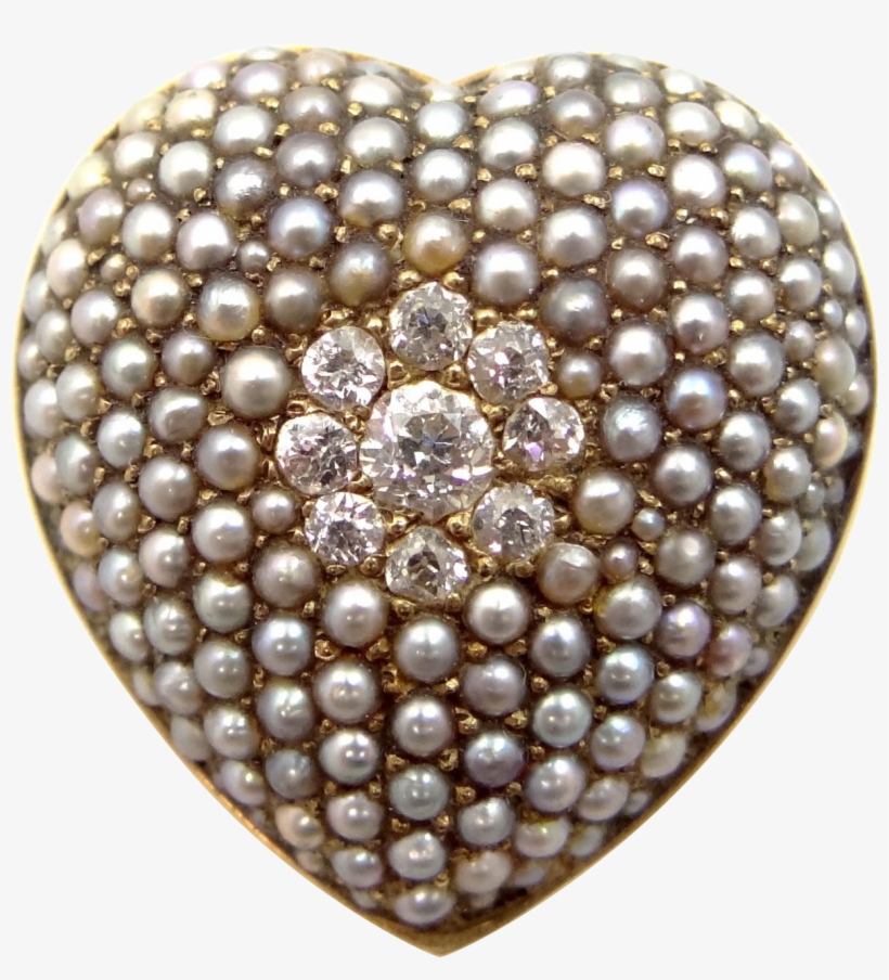 Victorian K Gold Diamonds - Pearl - 1282x1282 PNG Download - PNGkit