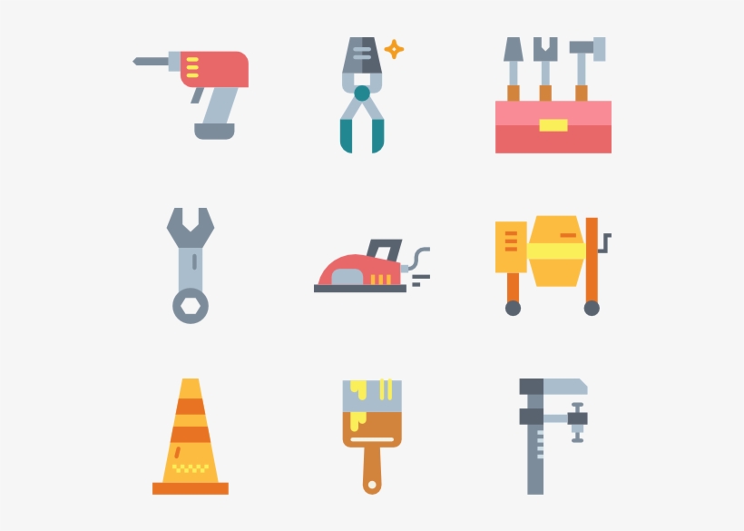 Construction Tools - 600x564 PNG Download - PNGkit