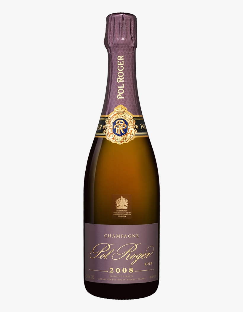 Champagne Pol Roger - Pol Roger Brut Rose 2008 - 300x1000 PNG Download ...
