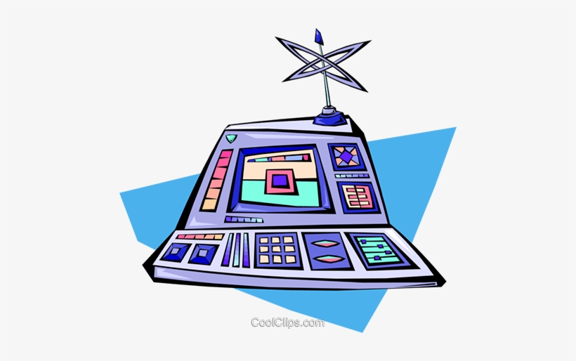 Cartoon Computer Control Console Royalty Free Vector - Cartoon Computer ...