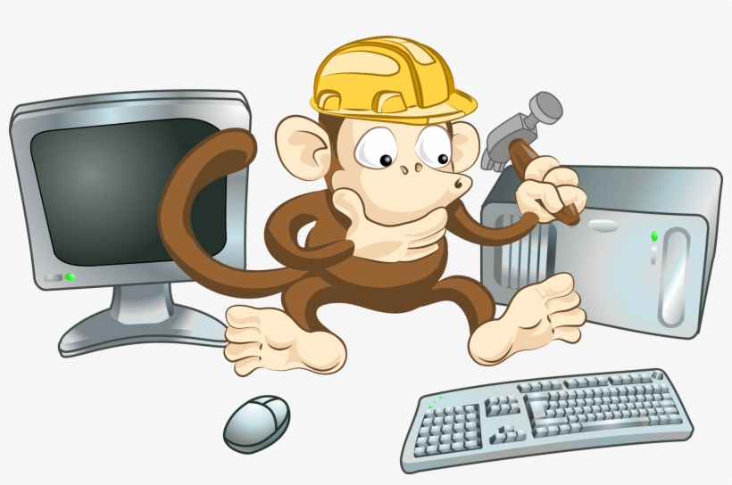 Pc Clipart Computer Cartoon - Becoming A Computer Expert In 7 Days ...