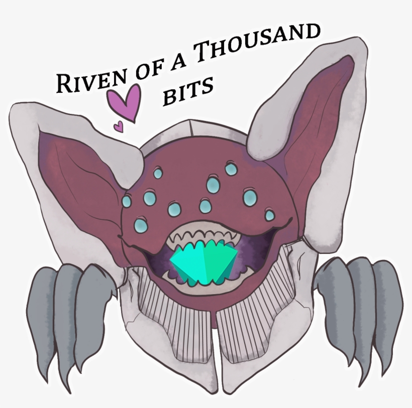 ~riven Of A Thousand Bits~ - Cartoon - 1271x1235 PNG Download - PNGkit