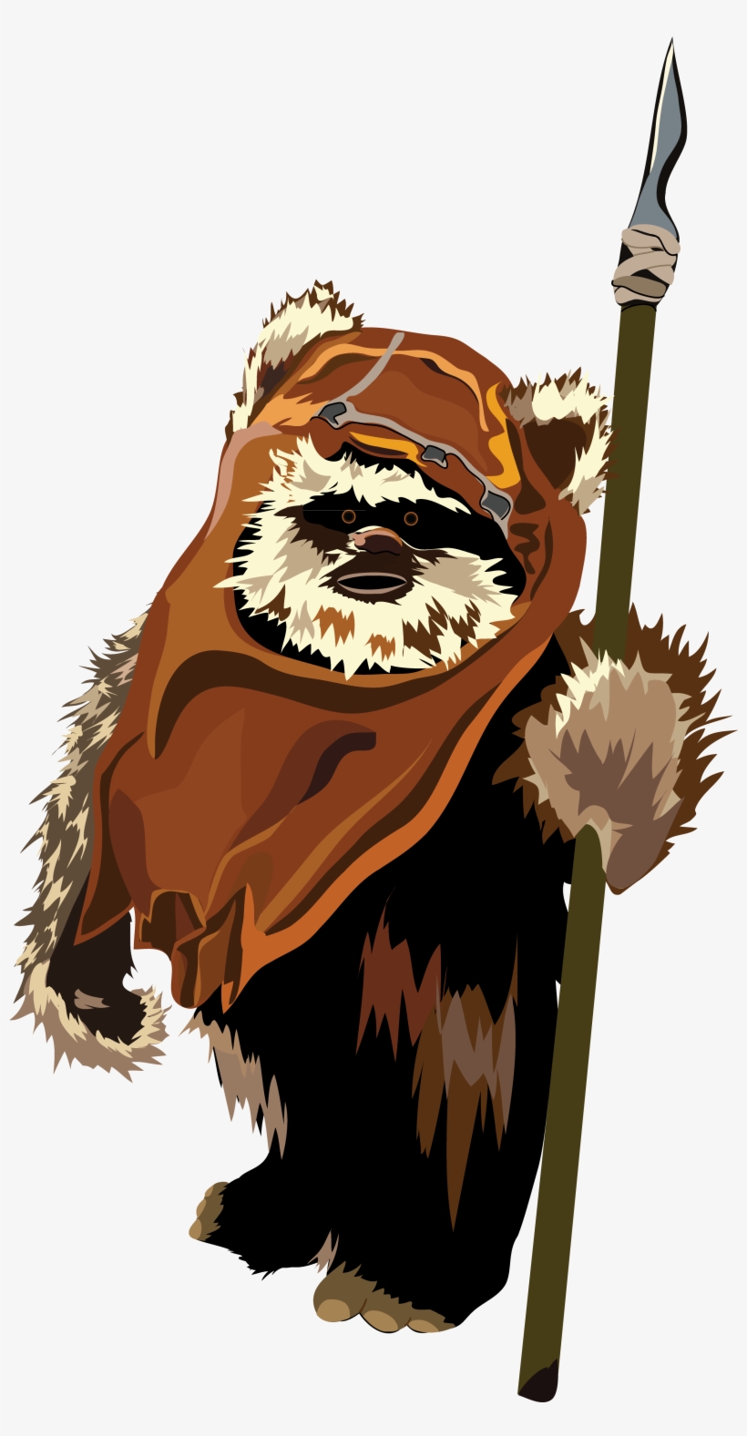 Ewok Cartoon Bear - Illustration - 4500x5400 PNG Download - PNGkit