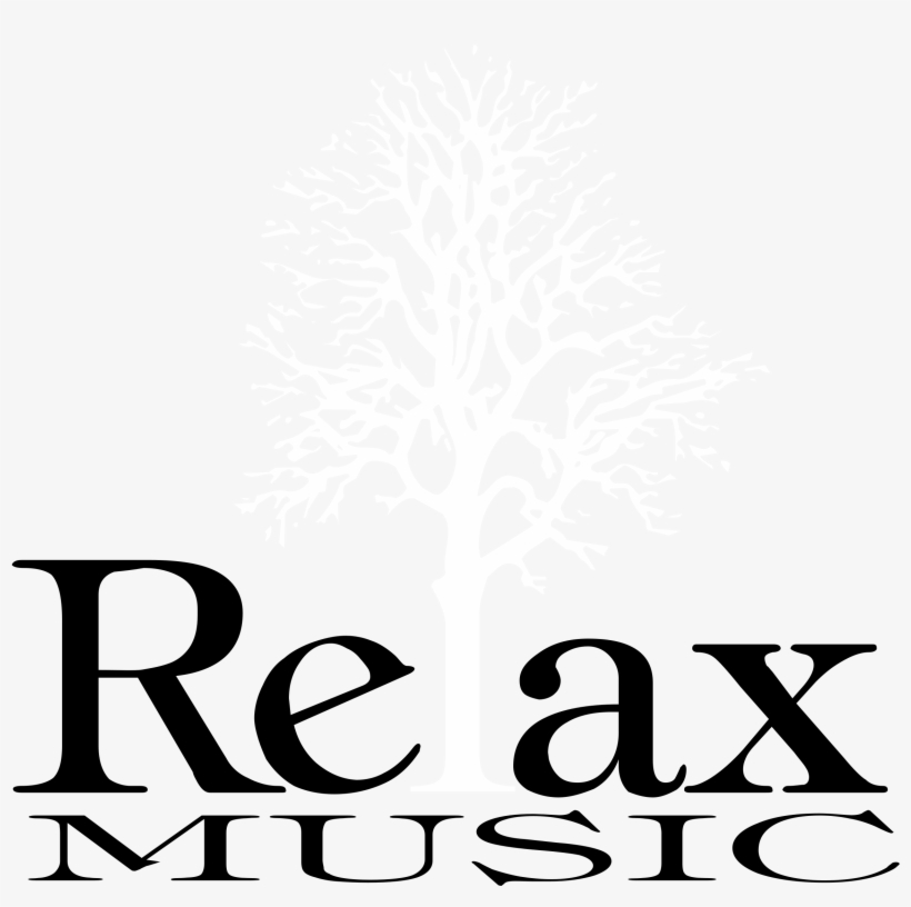 Relax Music Logo Black And White - Relax - 2400x2400 PNG Download - PNGkit