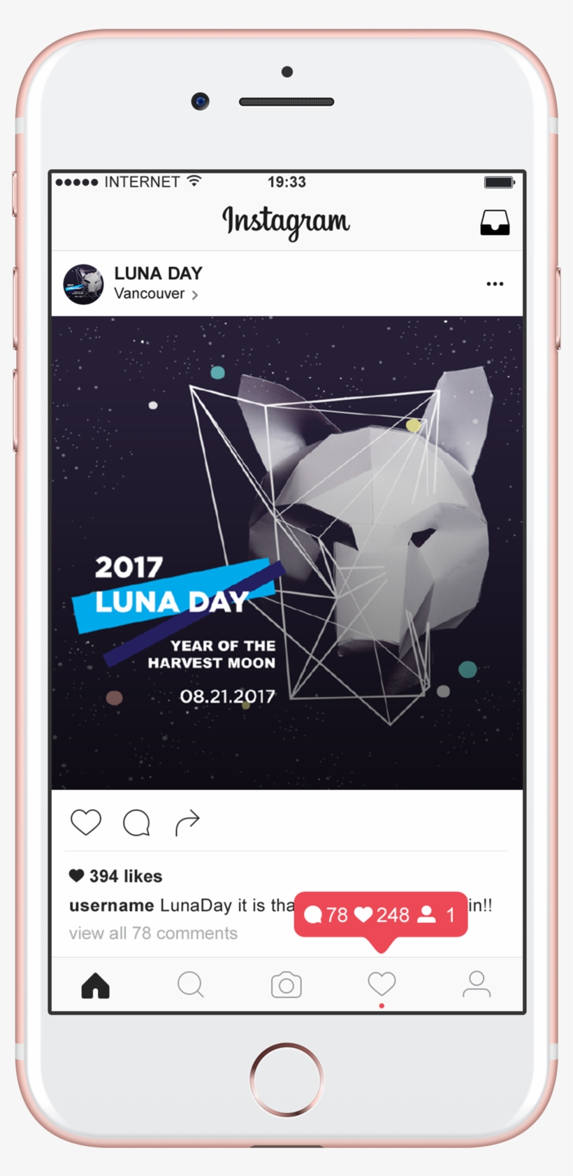 Iphone Insta - Instagram - 1000x1850 PNG Download - PNGkit