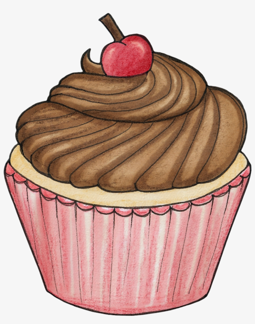 Cupcakes - Ponquesitos Dibujos - 839x1024 PNG Download - PNGkit