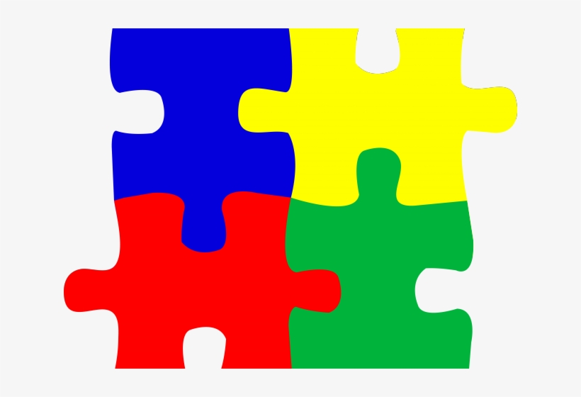 Download Transparent Cartoon Puzzle Pieces - Autism Puzzle Pieces ...