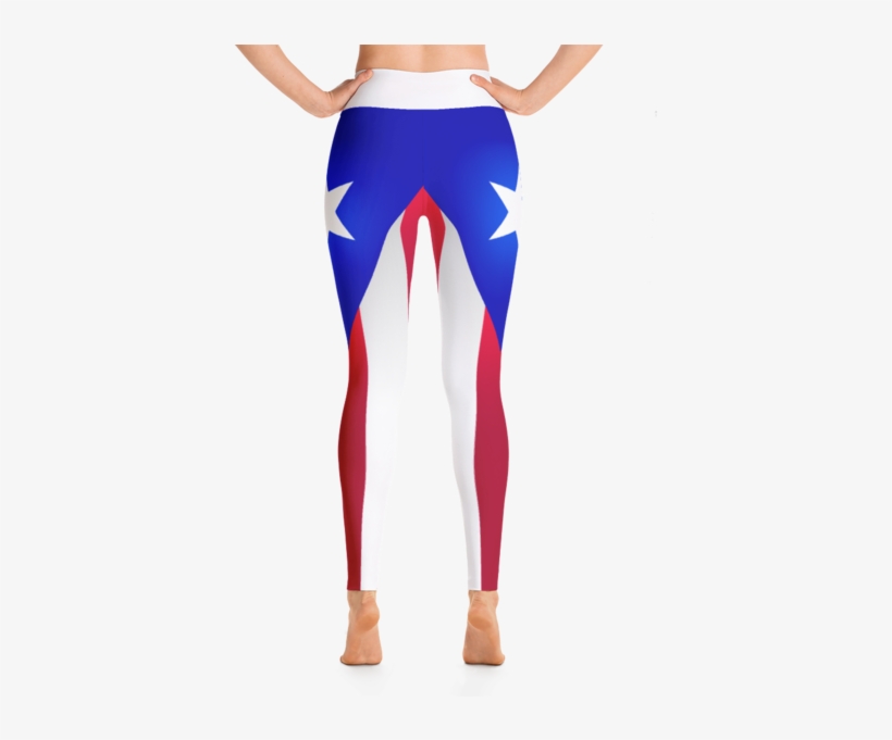 Puerto Rico Flag Leggings - Yoga Pants - 600x600 PNG Download - PNGkit