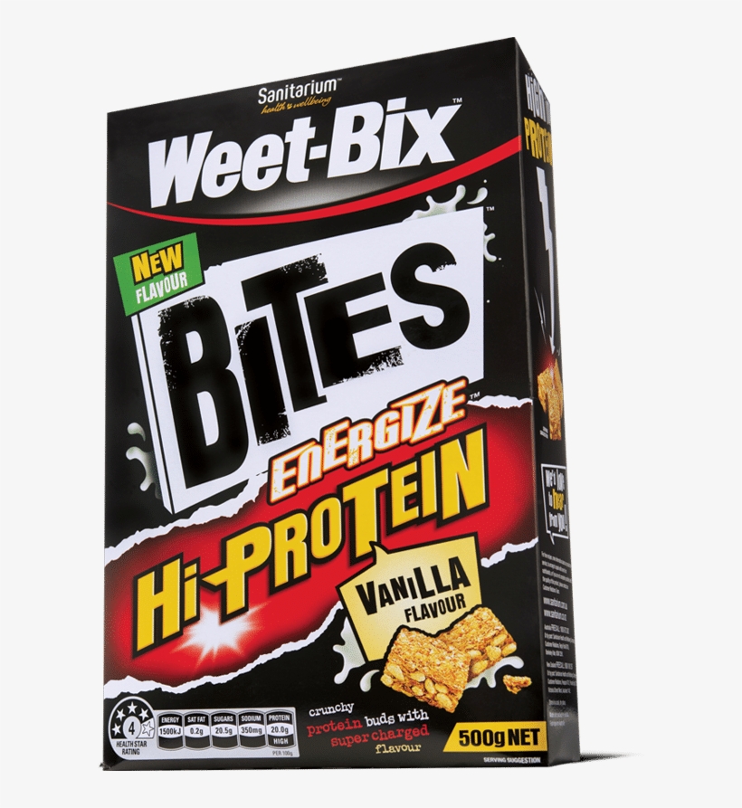 Weet-bix Bites Energize Vanilla 500g - Weet Bix Bites Protein ...