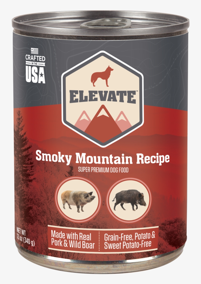 Elevate Canned Dog Food Smoky Mountain Recipe 12/12 - Bison - 900x1220 ...