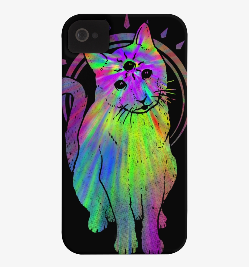 Psychic Psychedelic Trippy Cat Phone Case For Iphone - Psychedelic Cats ...