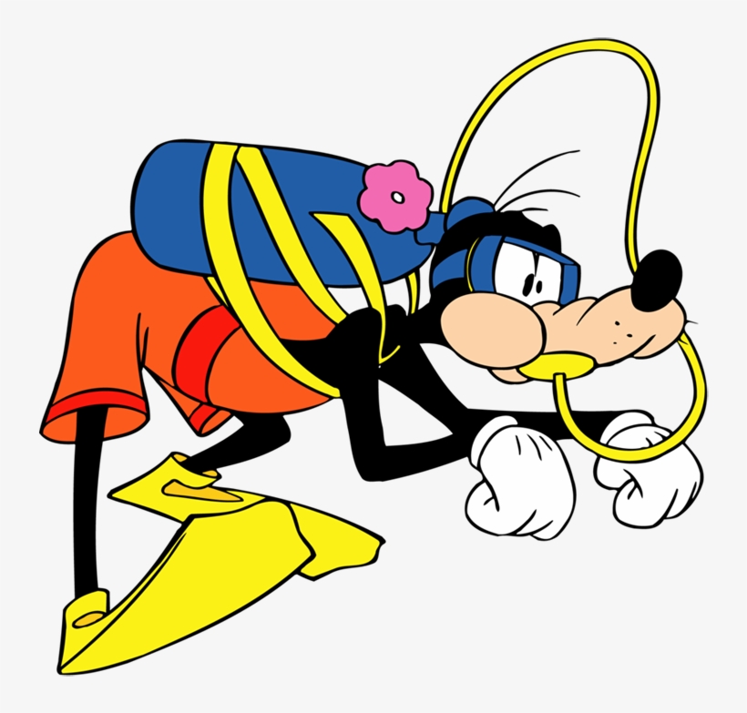 Fish Clipart Goofy - Goofy Scuba - 750x722 PNG Download - PNGkit