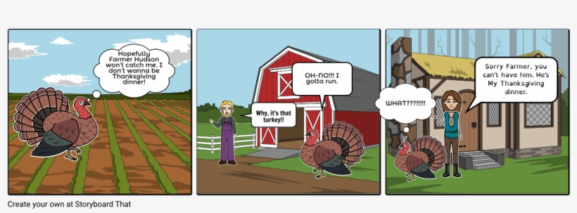 Timothy The Turkey - Cartoon - 1164x385 PNG Download - PNGkit
