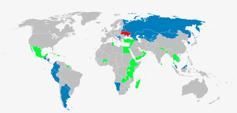 Ukrainian Visa - World Map Blank Accurate - 1425x625 PNG Download - PNGkit