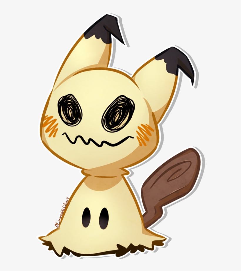 Mimikyu Sticker By Lunaticlily13 - Cartoon - 832x960 PNG Download - PNGkit