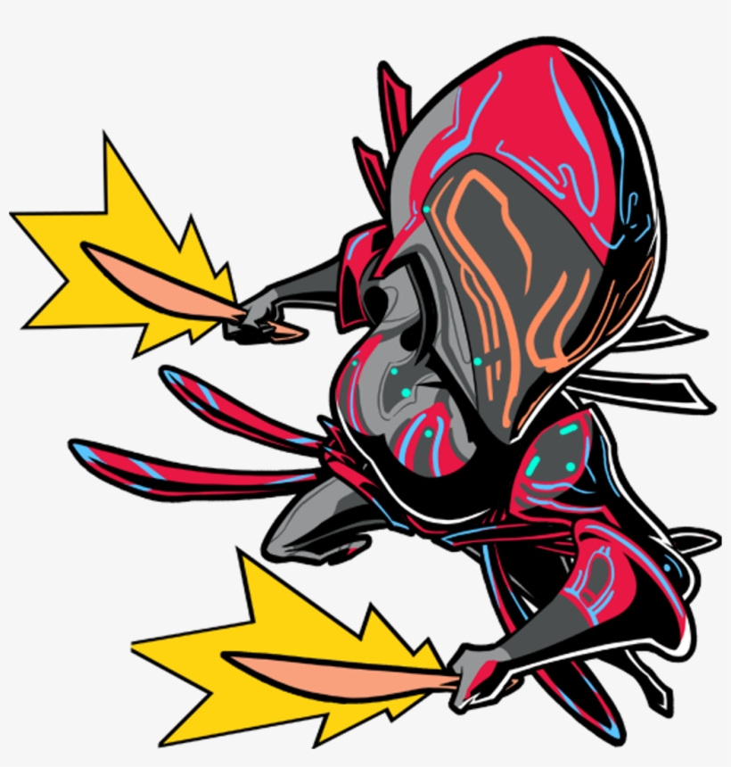 Trinity In Action - Warframe Stickers - 1024x1024 PNG Download - PNGkit