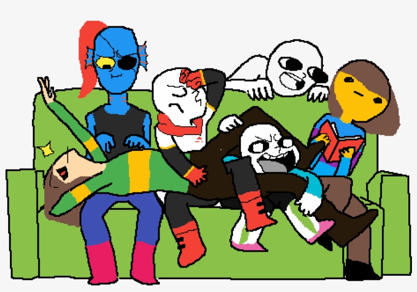 Add Yourself Messing With Frisk - Cartoon - 1000x616 PNG Download - PNGkit