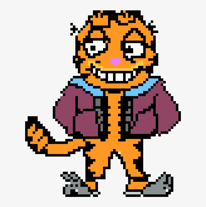 Download Transparent Comic Tale Garfield - Pixel Art - PNGkit