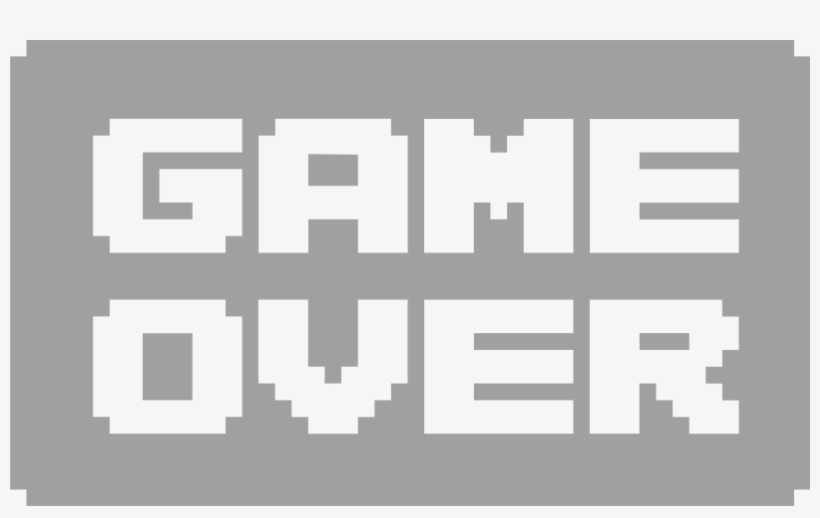 Download Transparent Game Over - Monochrome - PNGkit