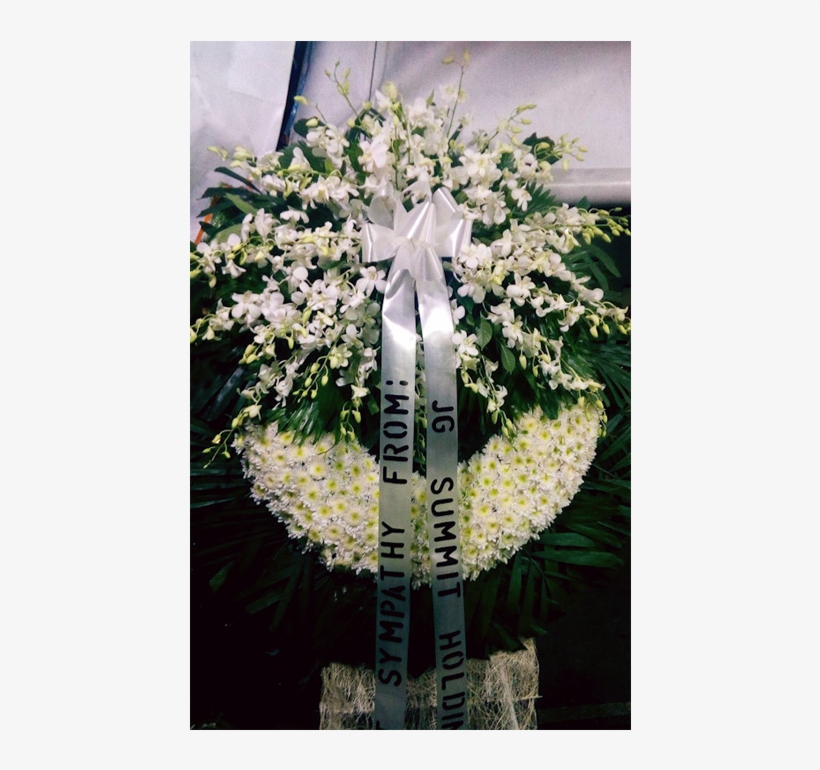 Download Transparent Funeral Flowers Round Medium Stand Arrangement ...