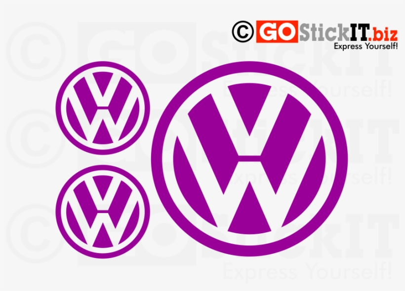Download Transparent Vw Volkswagen Logo Set Vinyl Decal Sticker - Corel ...