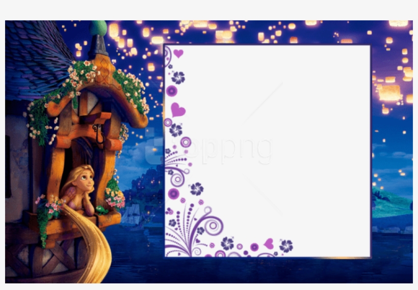 Free Png Transparent Child Frame With Rapunzel Background - Marcos De ...
