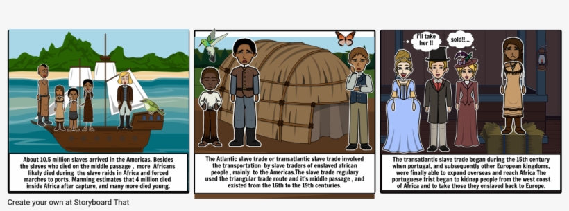 Slave Story - Cartoon - 1164x385 PNG Download - PNGkit