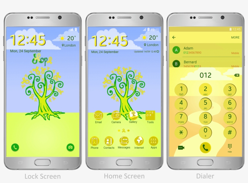 Yellow Ribbon - Iphone - 1789x1240 PNG Download - PNGkit