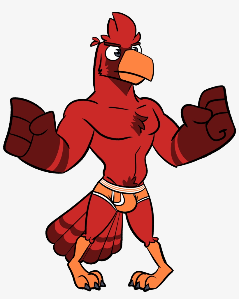 Big Buff Briefs Bird - Cartoon - 1589x1912 PNG Download - PNGkit