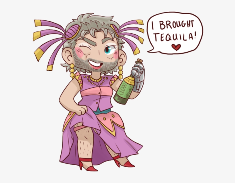 Jojo's Bizarre Adventure - Joseph Joestar Tequila - 600x559 PNG ...