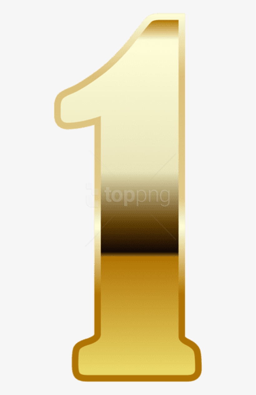 Free Png Download Gold Number One Clipart Png Photo - Number One ...