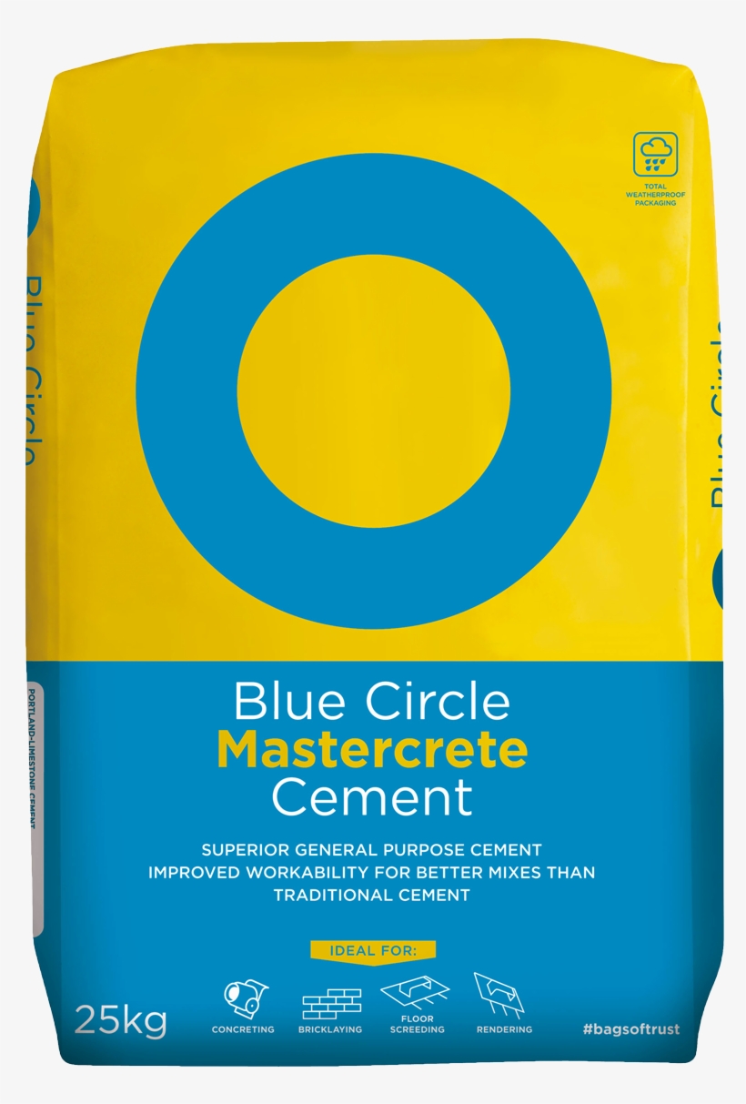 Blue Circle Mastercrete Cement 25kg Plastic Bag - Blue Circle Cement ...