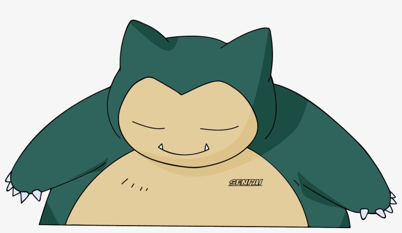Image Of Senpai Snorlax - Cartoon - 1991x1061 PNG Download - PNGkit