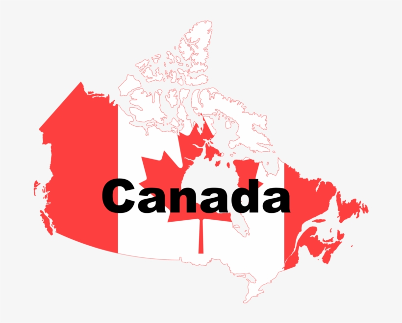 Canada Flag Map - Map Canada Png - 1000x582 PNG Download - PNGkit