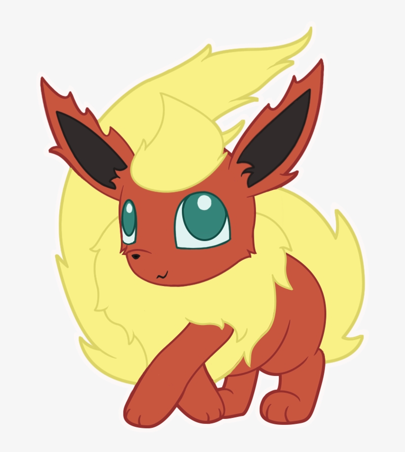 Download Transparent Chibi Flareon Pokemon Sticker - Cartoon - PNGkit