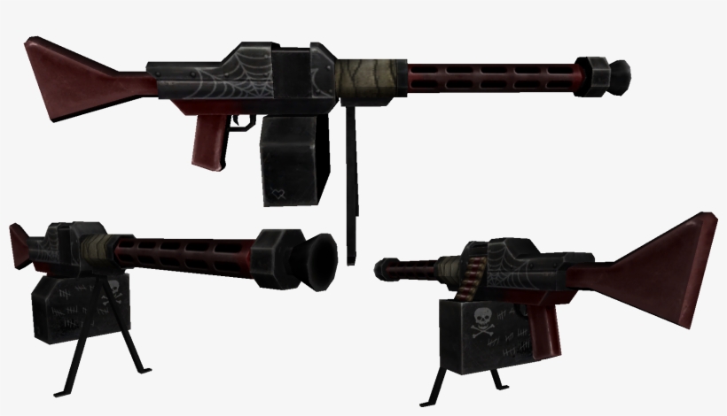 Stylish Machine Gun - Gun - 1738x940 PNG Download - PNGkit