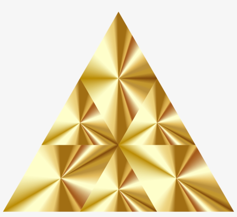 Golden Triangle Pyramid Geometry Computer Icons - Gold Triangle Png ...