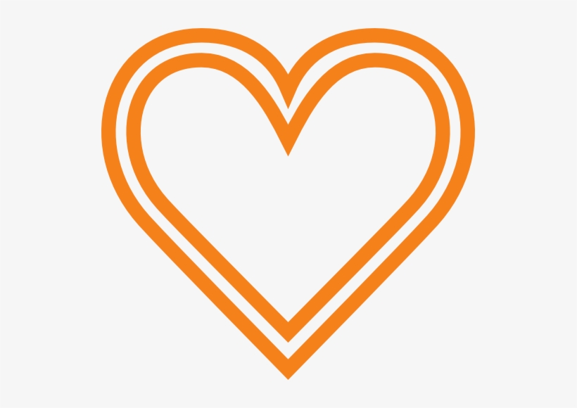 Heart Icon Orange - 531x500 PNG Download - PNGkit