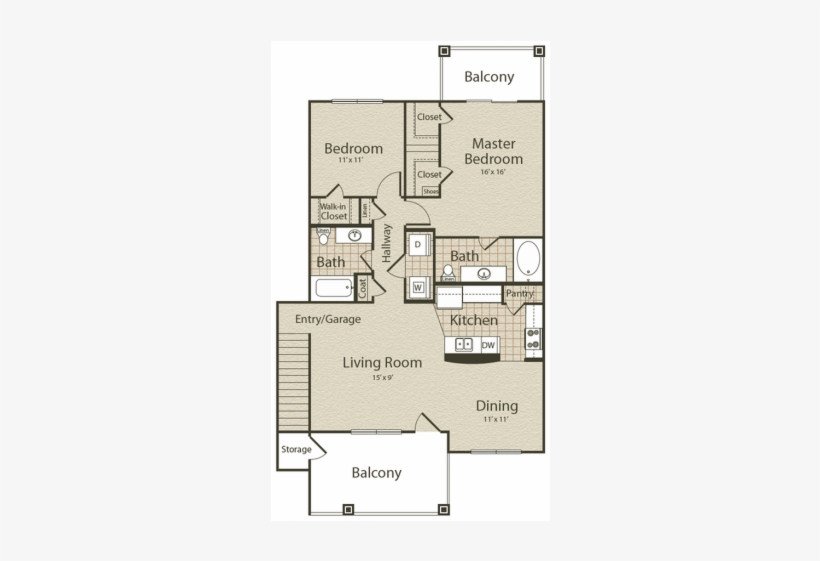 Floor Plansthe Pacific - Enclave On Golden Triangle Apartments ...